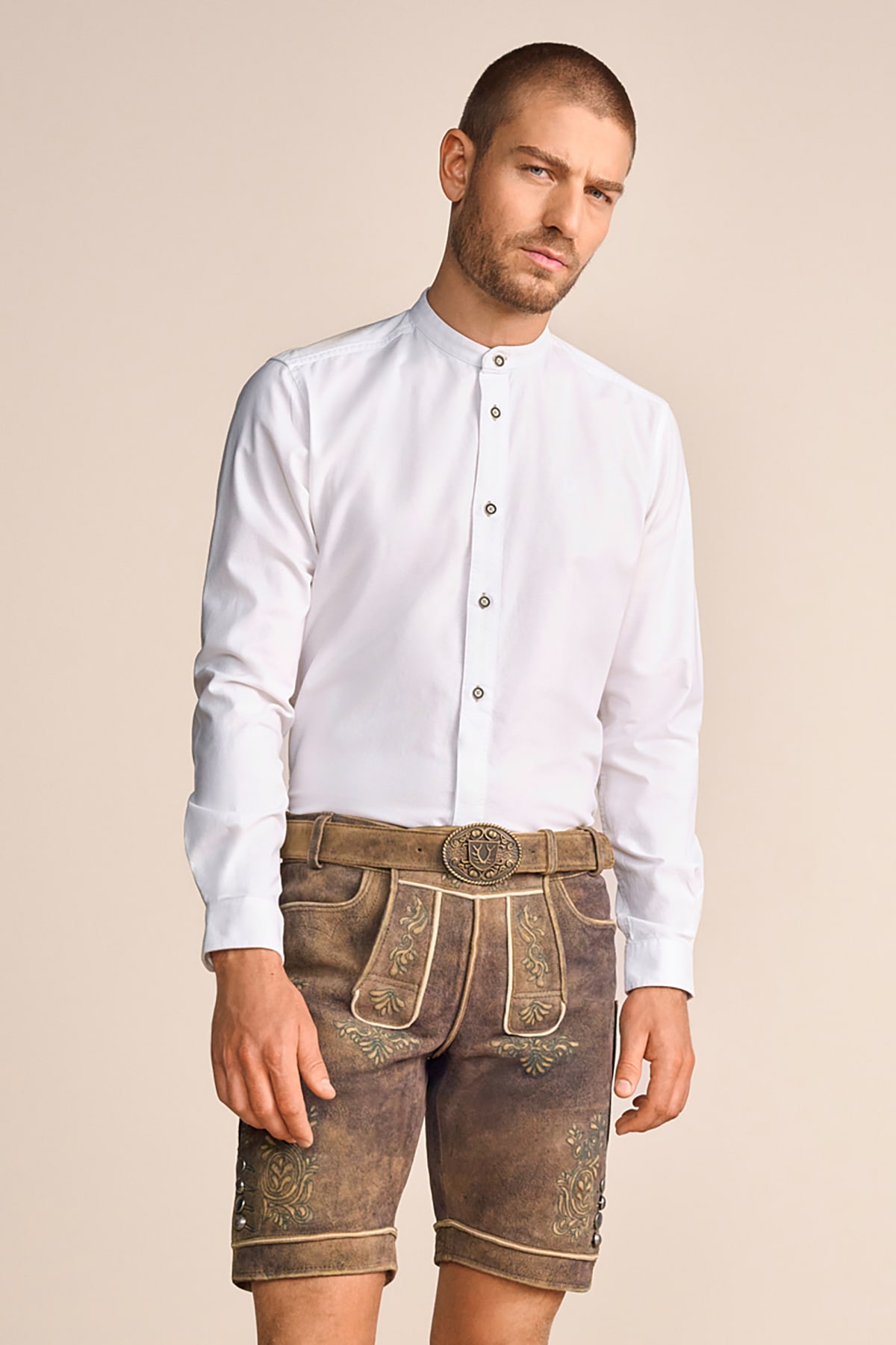Trachtenhemd Frieder in weiß im Krüger Dirndl Online Shop