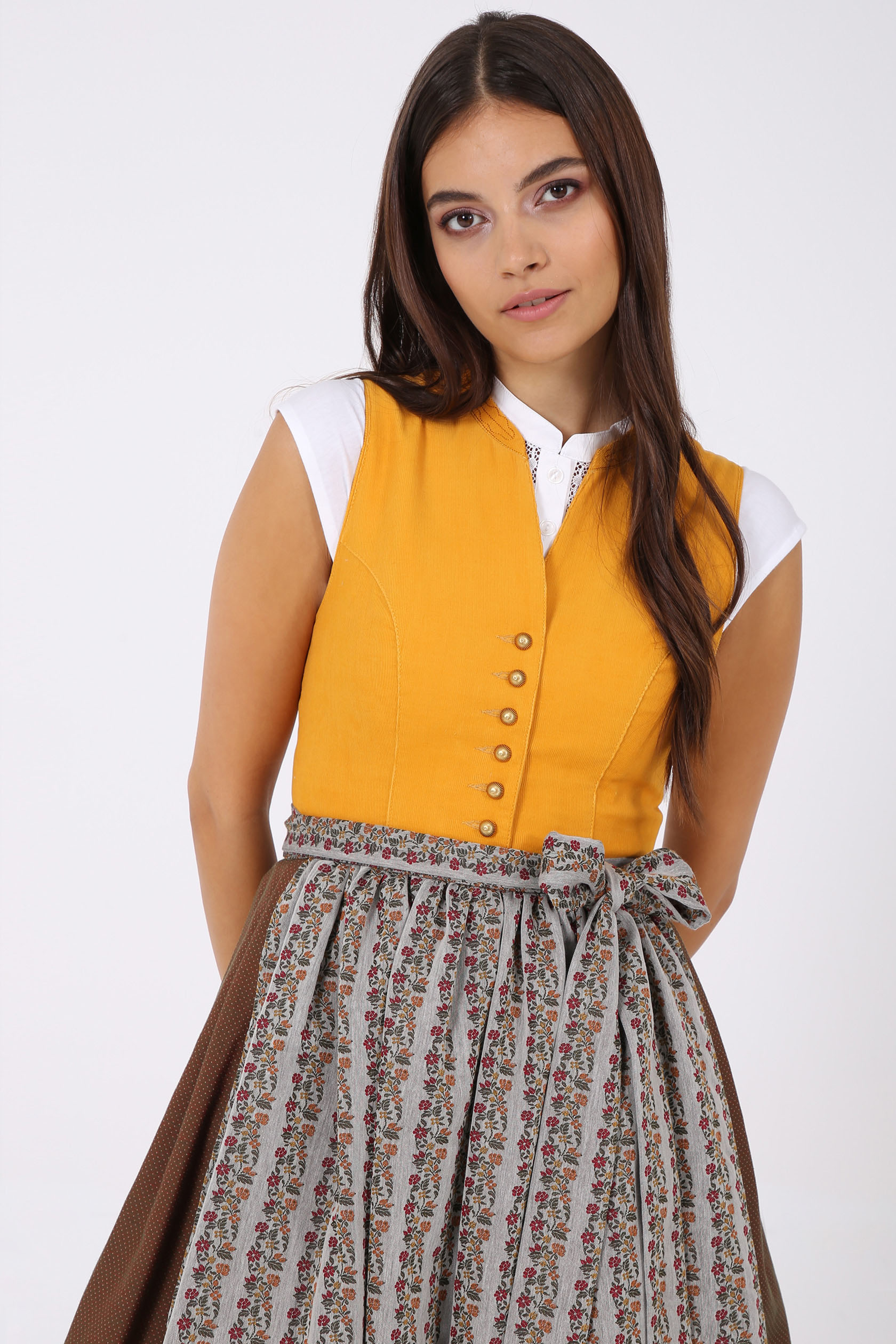 Dirndl Annalena (70cm) in yellow in Julia Trentini Online Shop