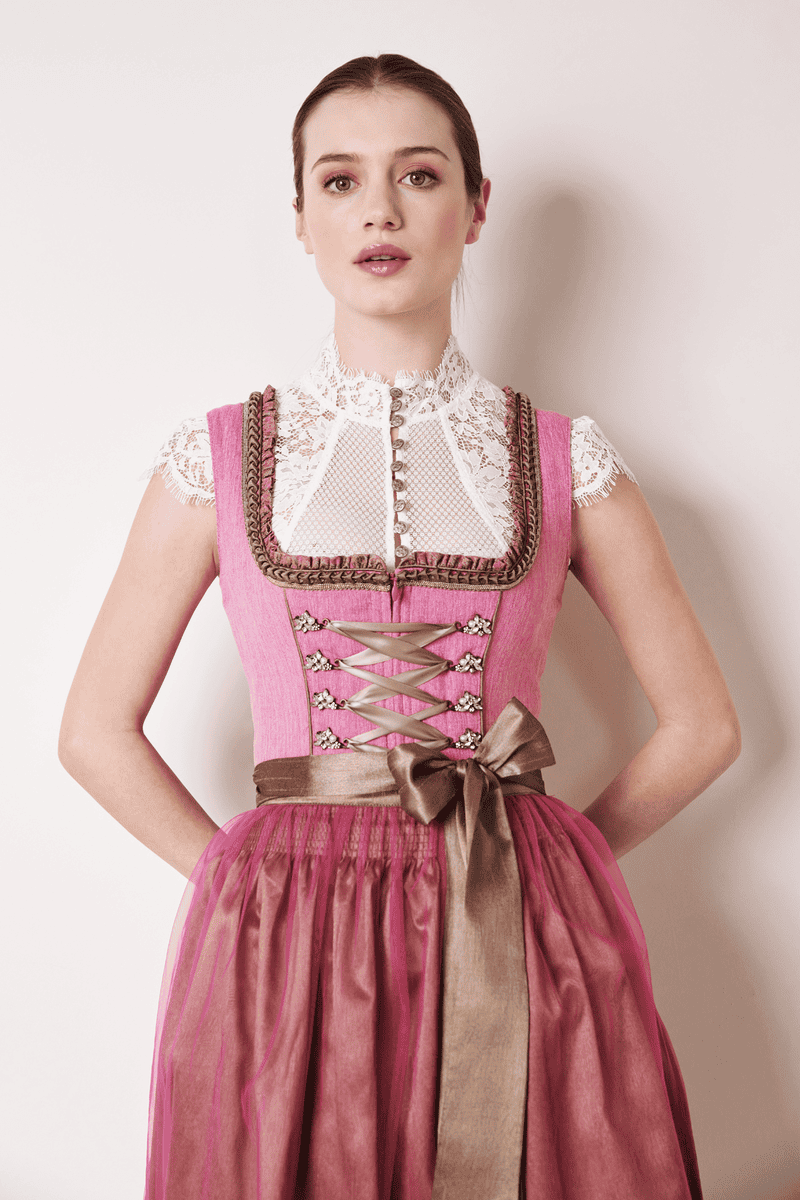 Dirndl Fuchsia (70cm) in pink im Krüger Dirndl Online Shop